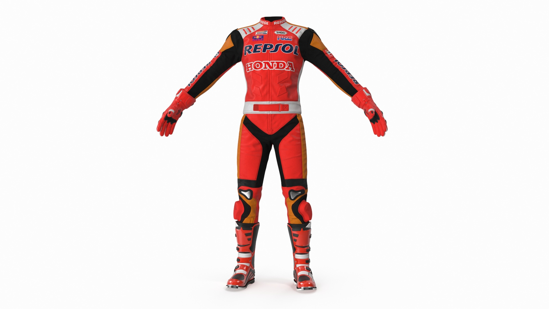 Honda Racing Suit Red 3D - TurboSquid 2235938