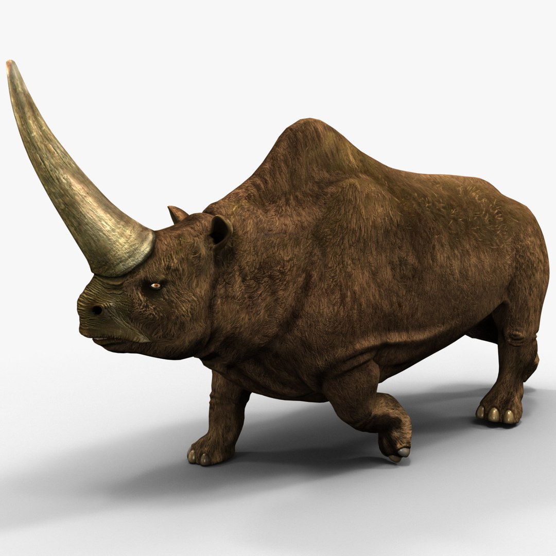 Elasmotherium 2 Pose 3d Model