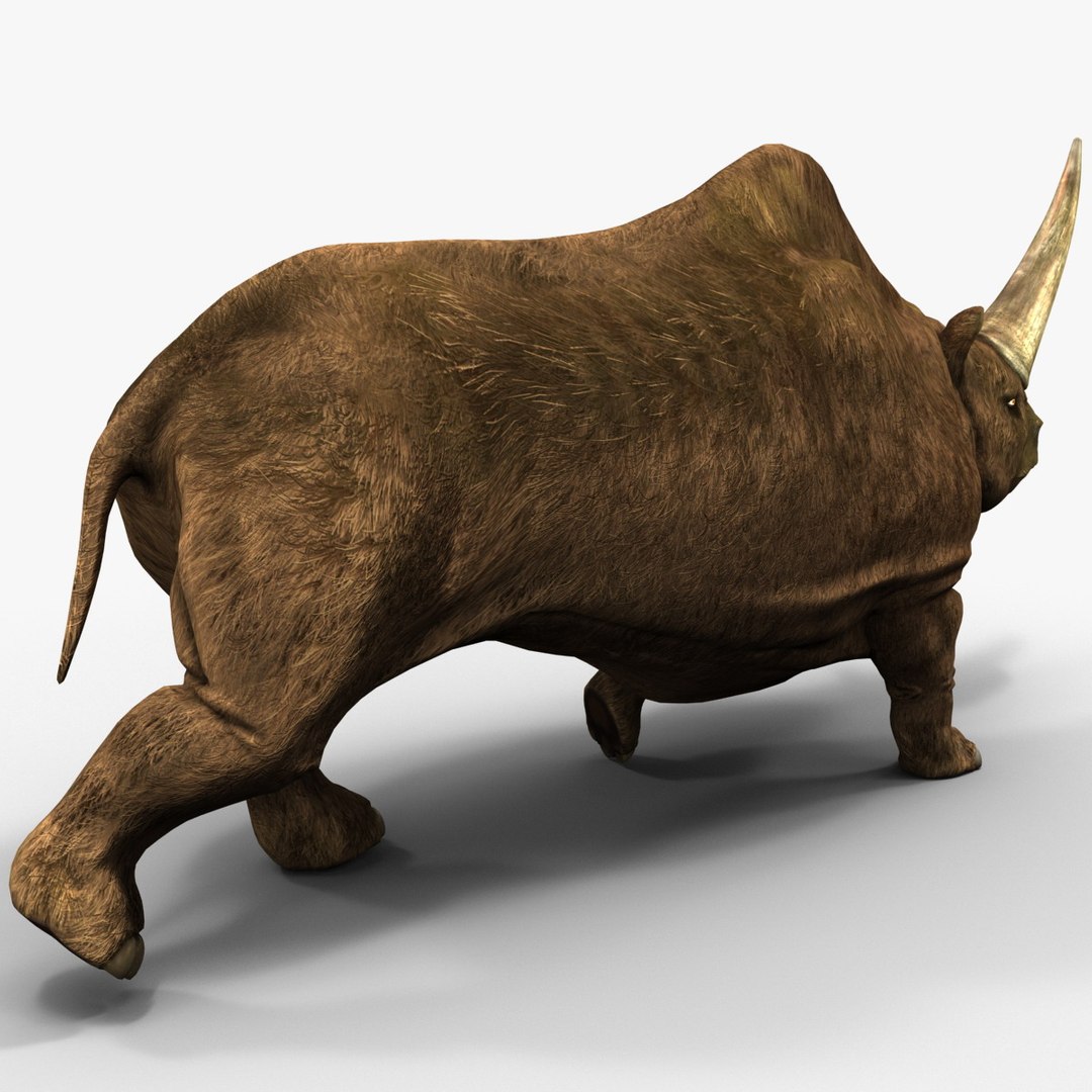 Elasmotherium 2 Pose 3d Model