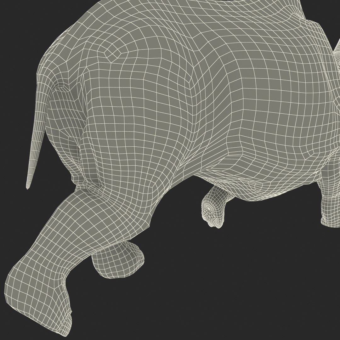 Elasmotherium 2 Pose 3d Model