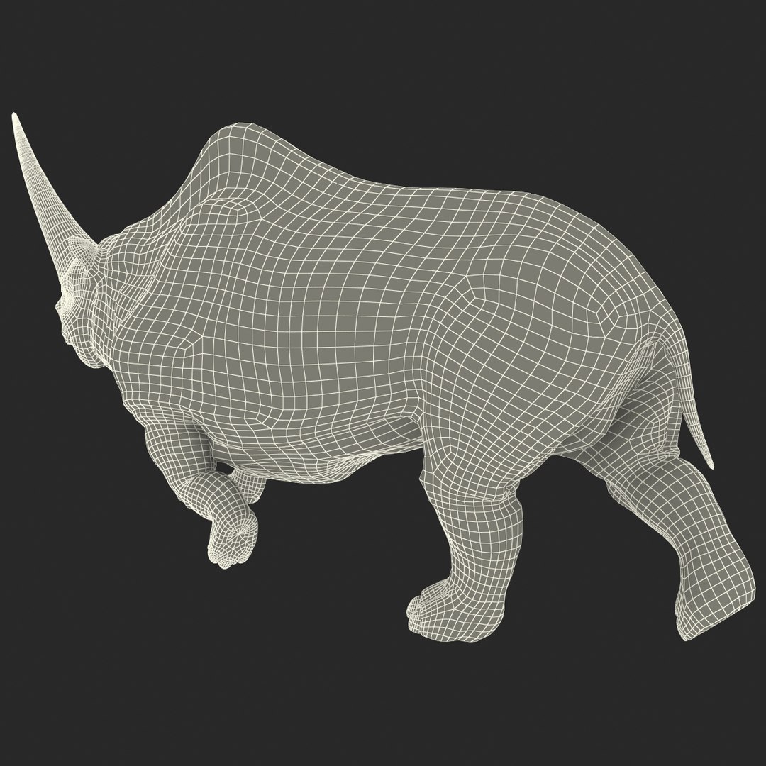 Elasmotherium 2 Pose 3d Model