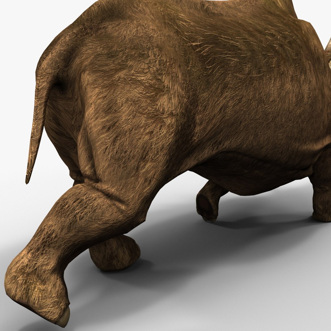 Elasmotherium 2 Pose 3d Model