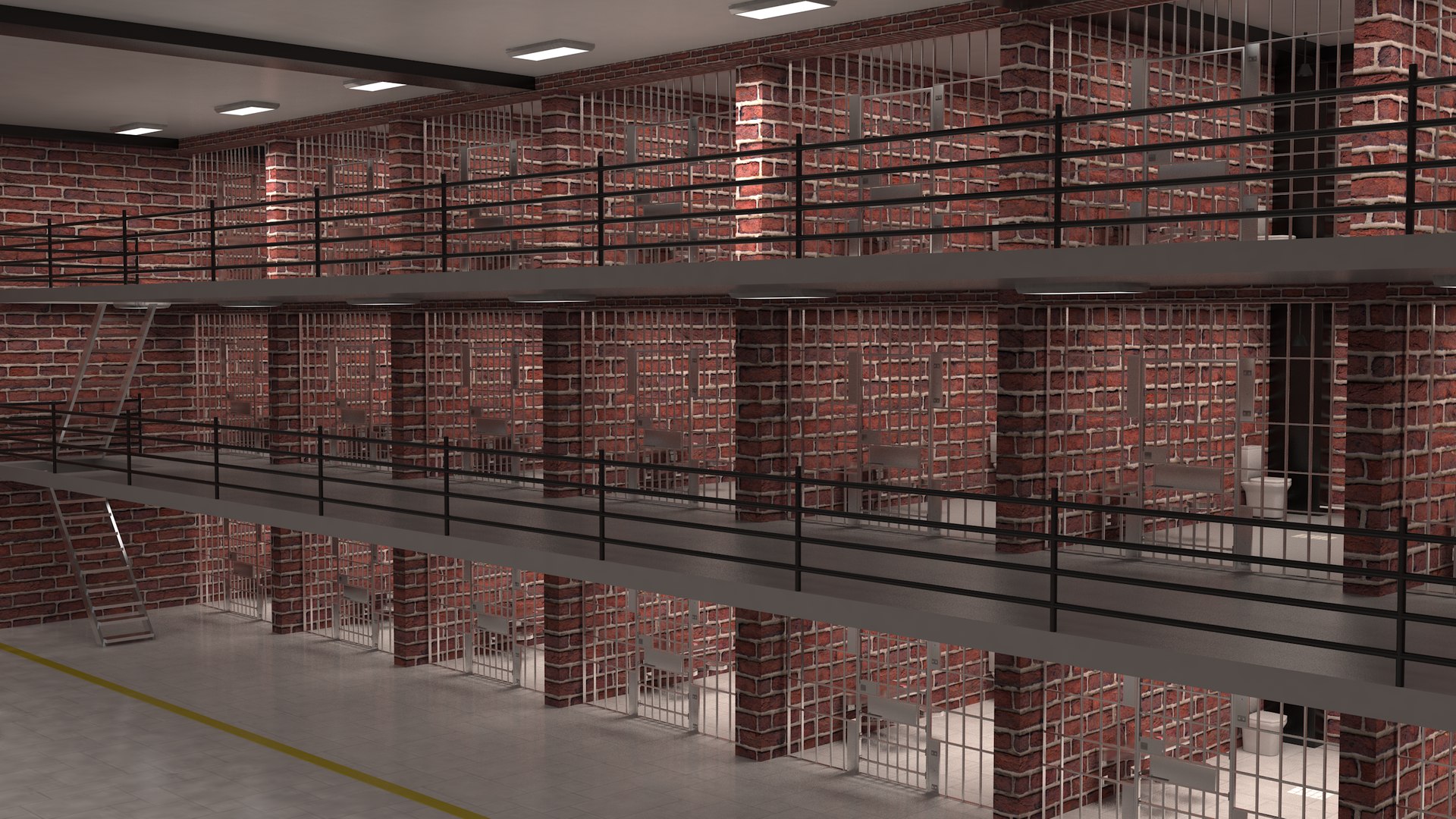Prison 3D Model - TurboSquid 2147631