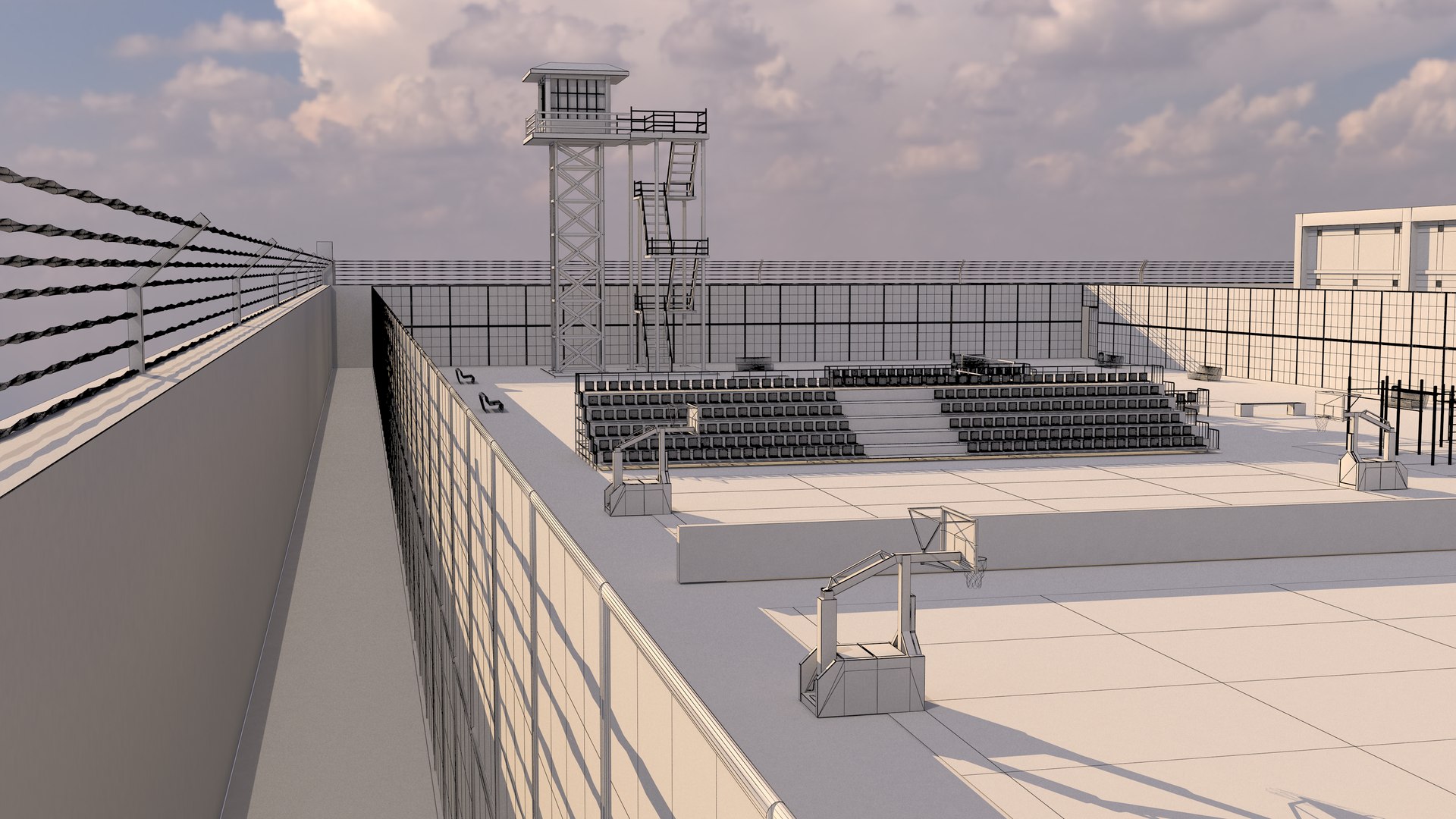 Prison 3D Model - TurboSquid 2147631
