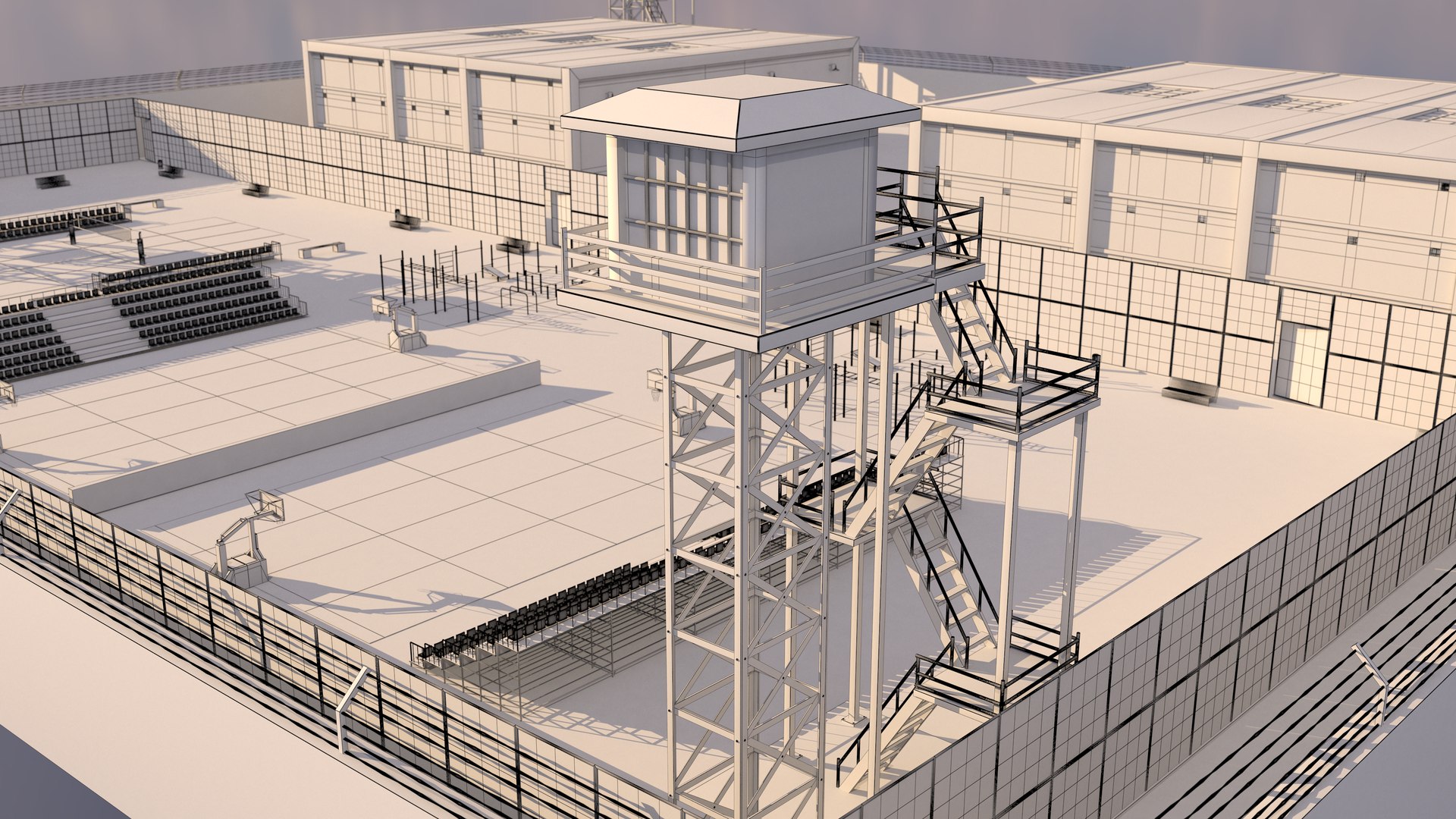 Prison 3D Model - TurboSquid 2147631