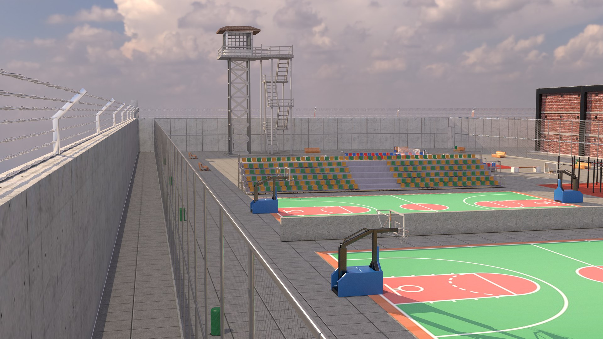 Prison 3D Model - TurboSquid 2147631