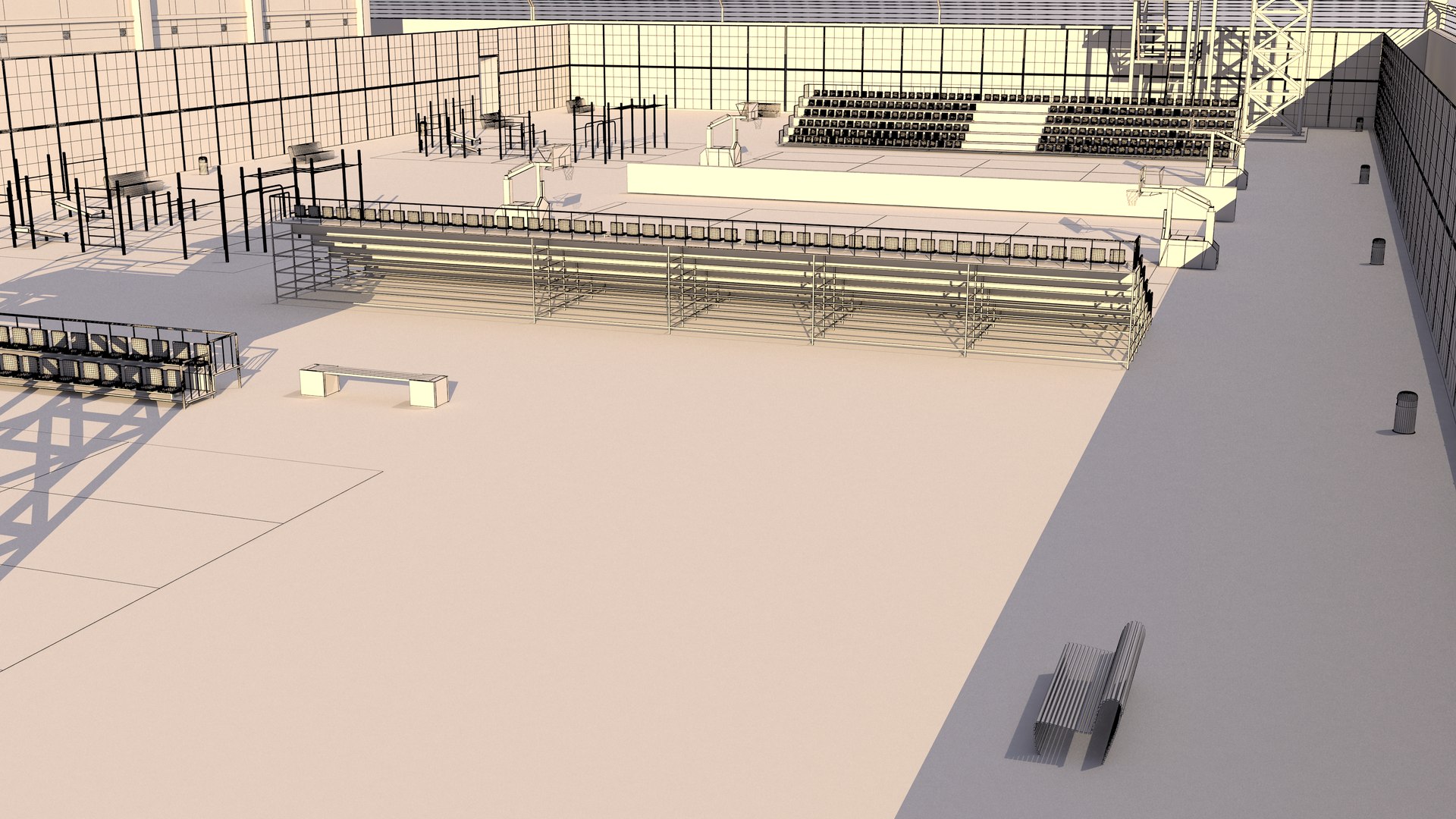 Prison 3D Model - TurboSquid 2147631