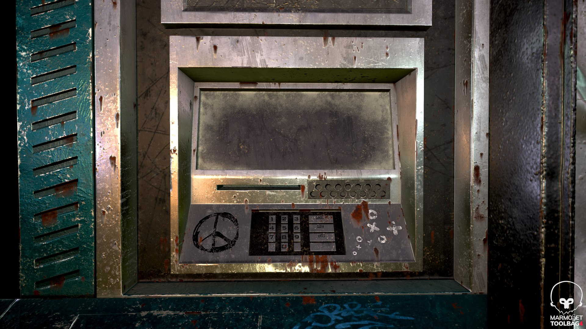 3D CyberPunk ATM PBR Game Ready Low-poly 3D Model - TurboSquid 1814869