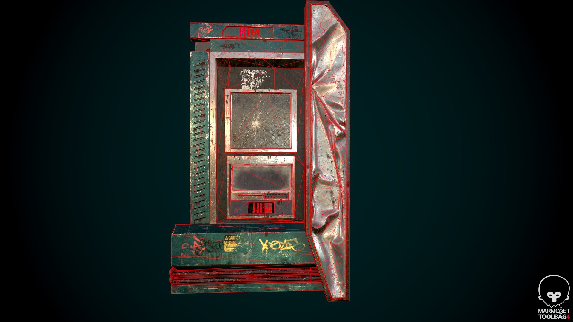 3D CyberPunk ATM PBR Game Ready Low-poly 3D Model - TurboSquid 1814869