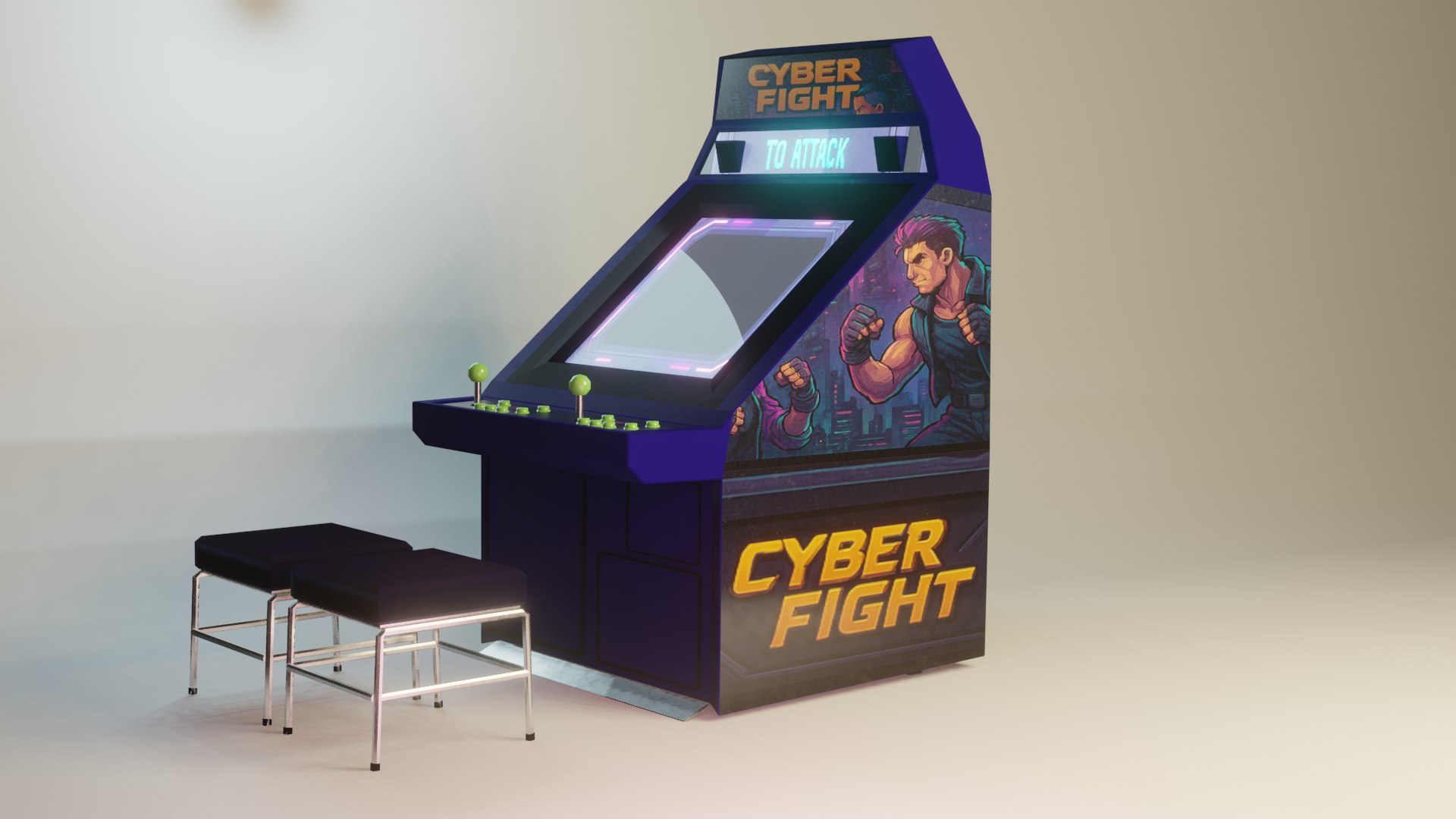 Arcade Game Machine 3D Model - TurboSquid 2390372