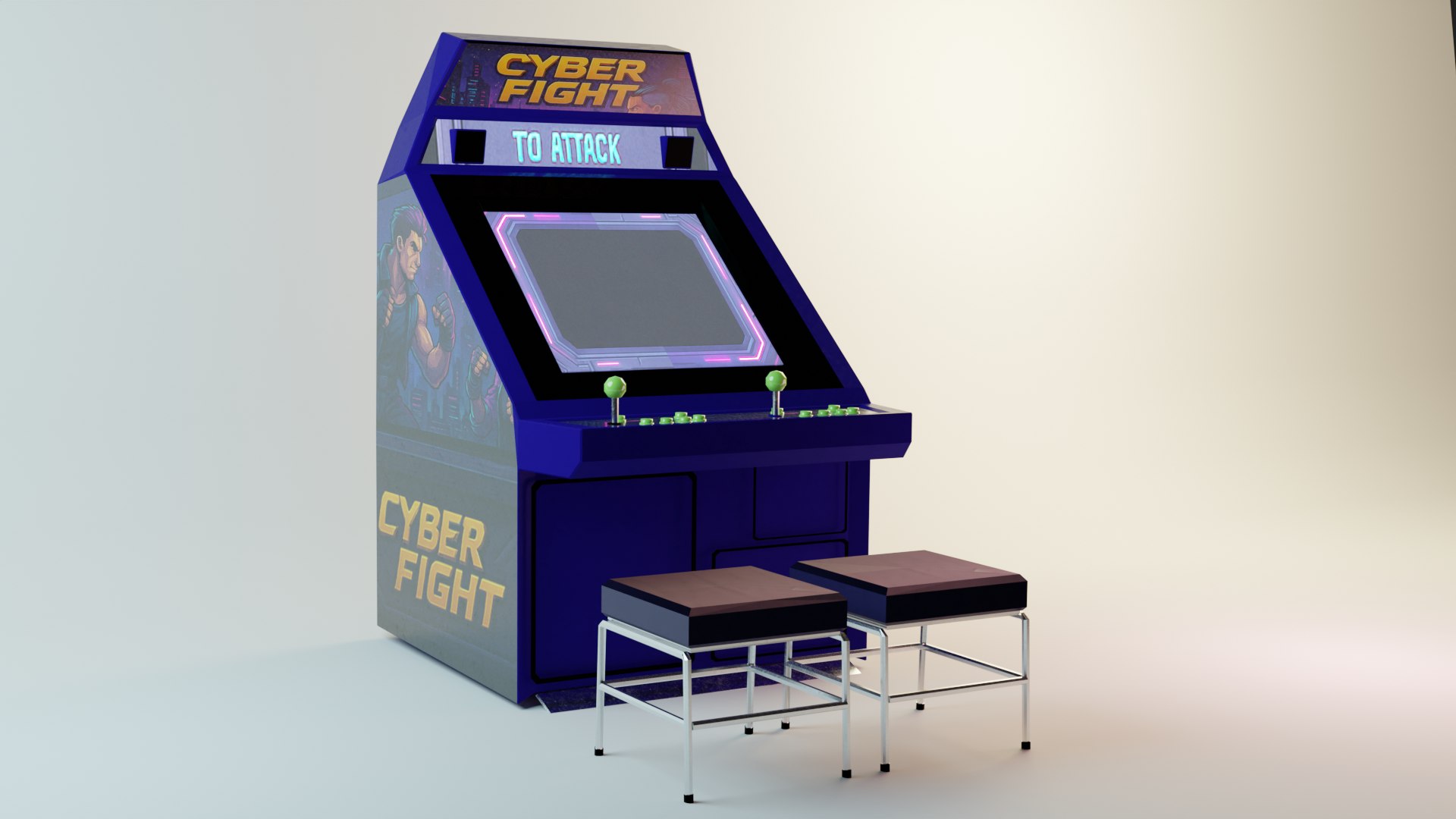 Arcade Game Machine 3D Model - TurboSquid 2390372