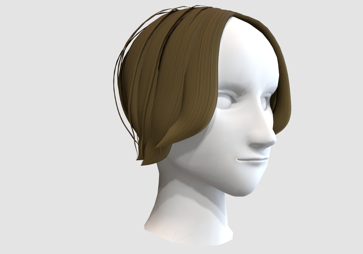 Basic cartoon hairstyle 3D model - TurboSquid 1922778