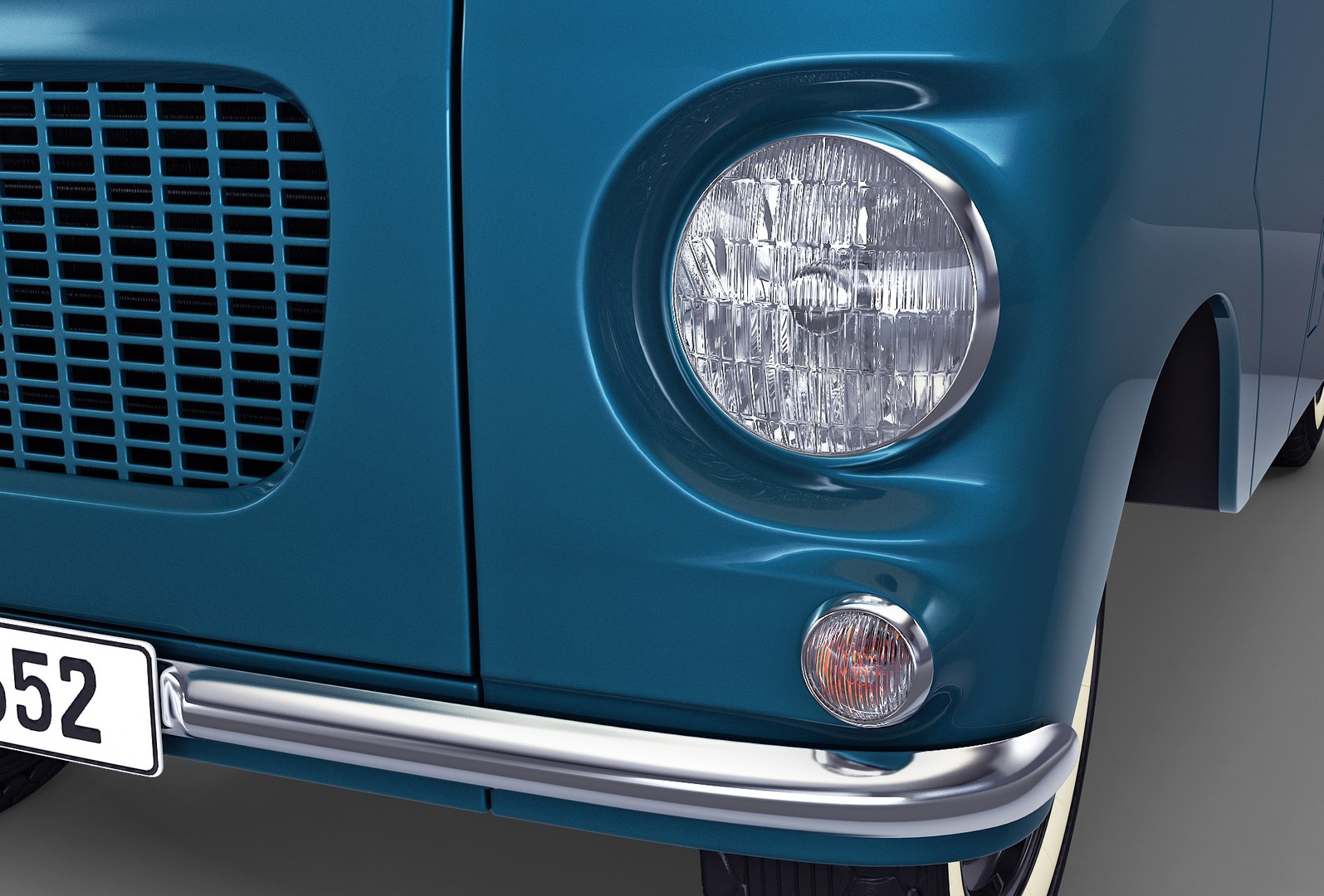 3D Generic Retro Cargo Van v 2 - TurboSquid 1847294