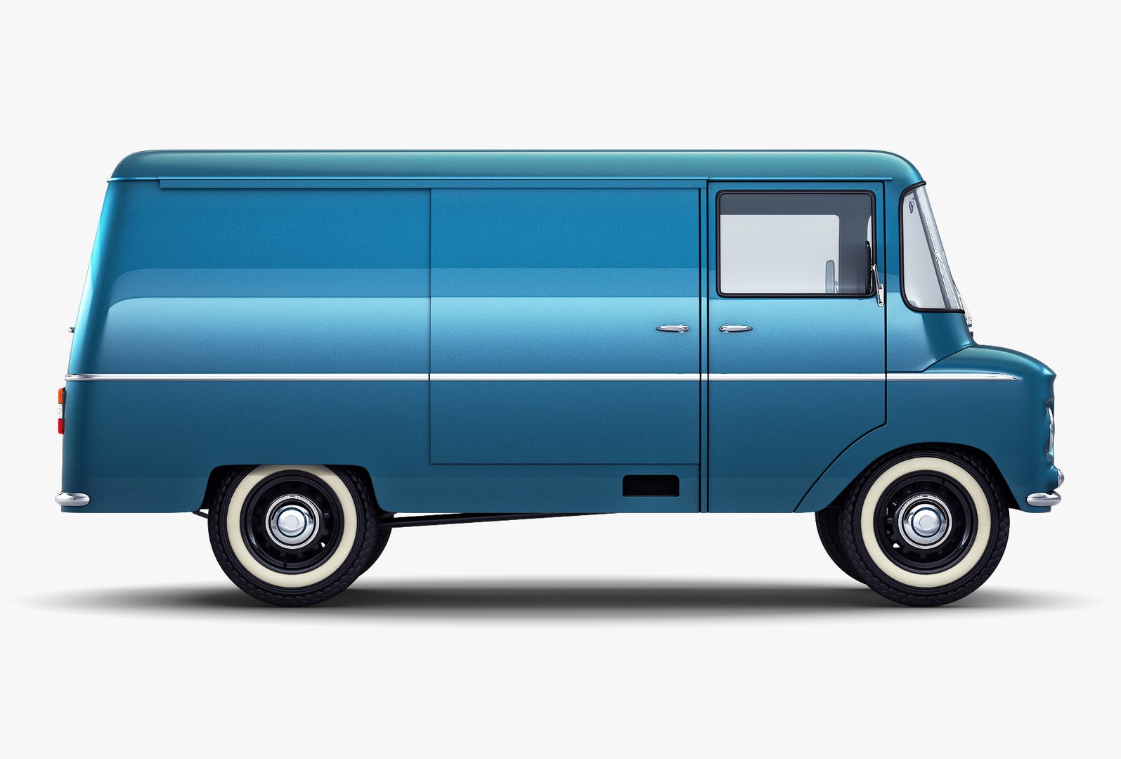 3D Generic Retro Cargo Van v 2 - TurboSquid 1847294