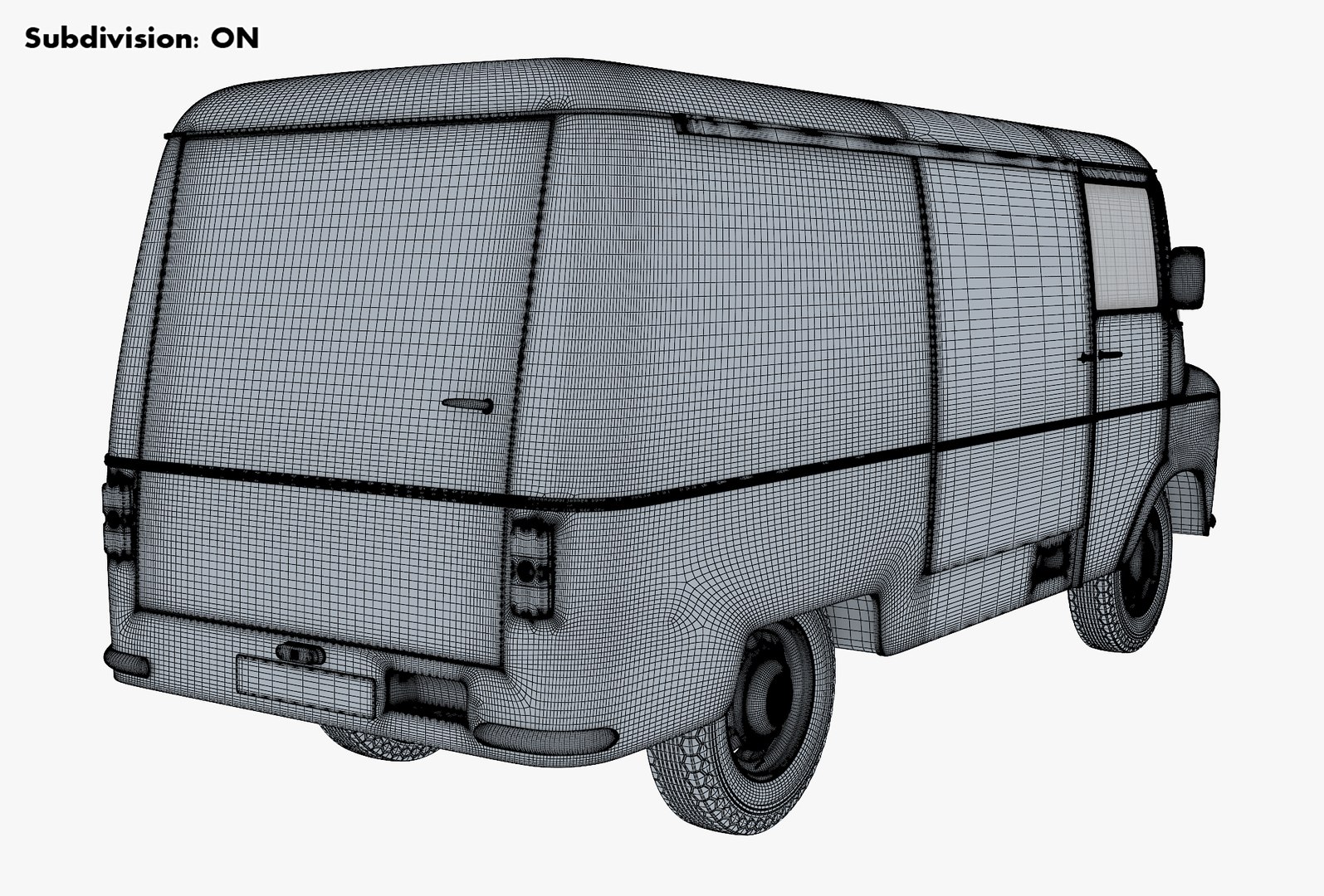 3D Generic Retro Cargo Van v 2 - TurboSquid 1847294
