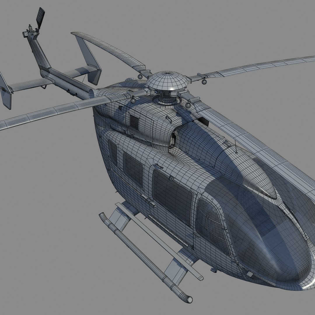 Civil Helicopters 3d Model