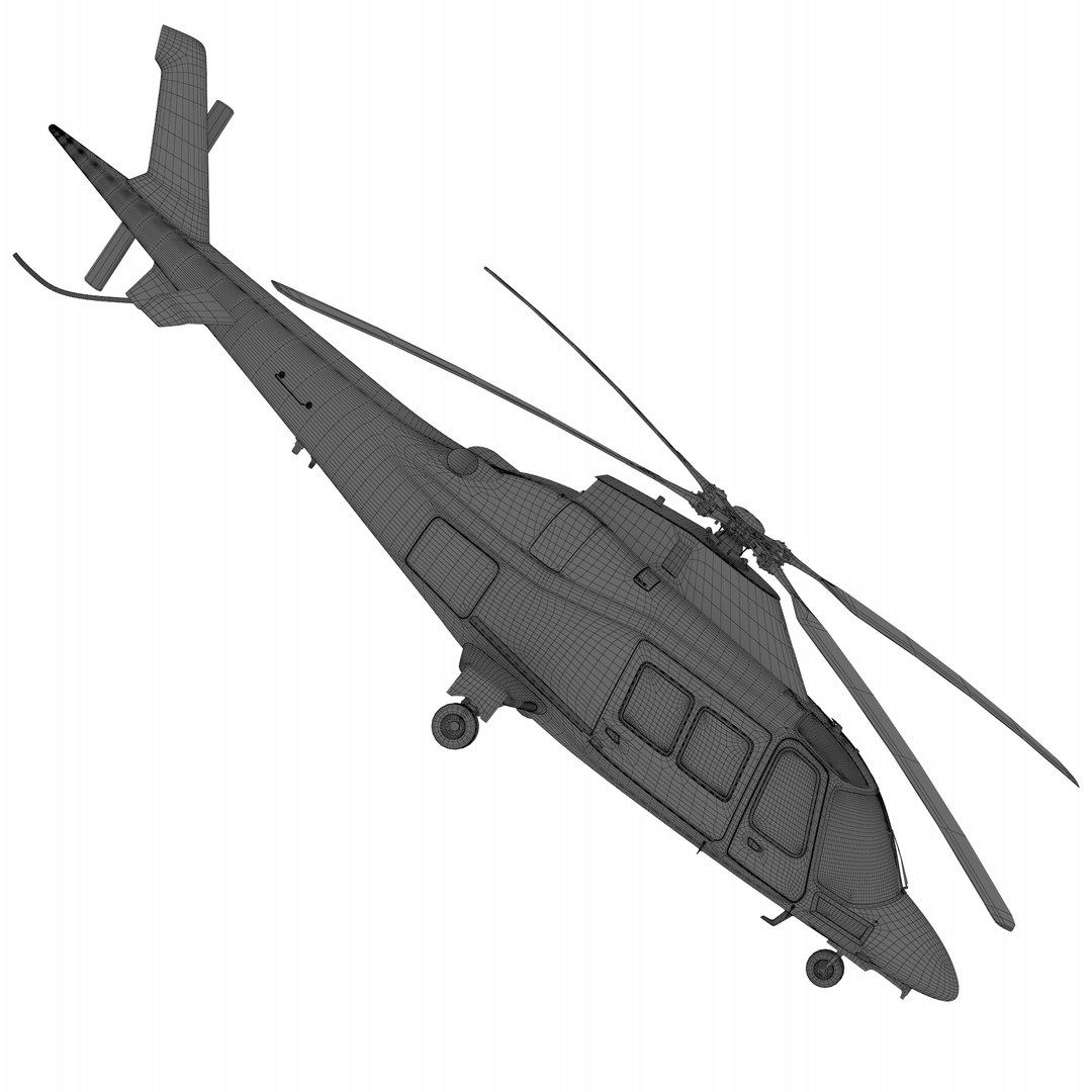 Civil Helicopters 3d Model
