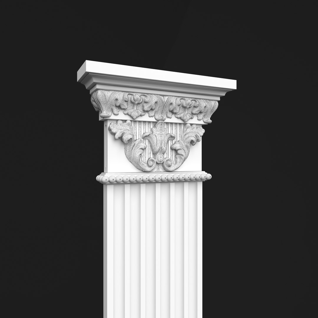 3D Column Decorative 05 - TurboSquid 2400607