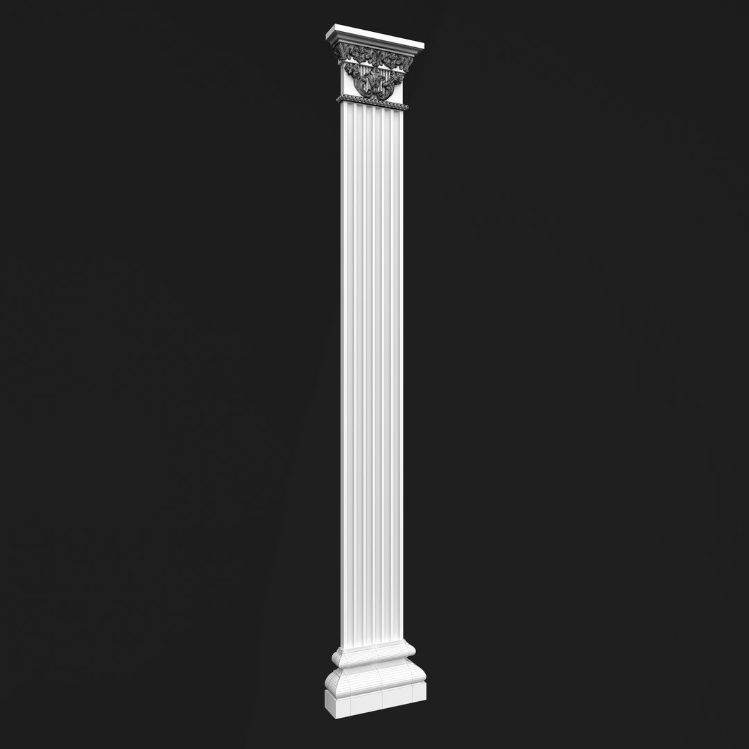 3D Column Decorative 05 - TurboSquid 2400607
