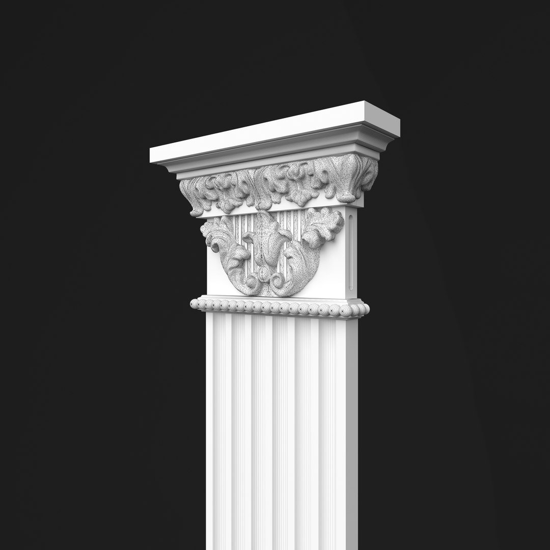 3D Column Decorative 05 - TurboSquid 2400607