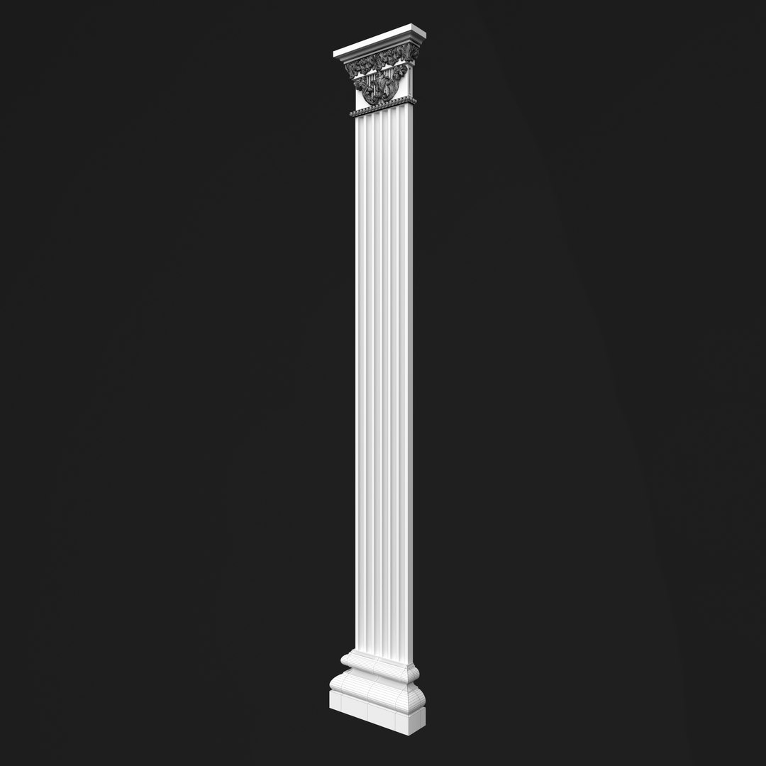 3D Column Decorative 05 - TurboSquid 2400607