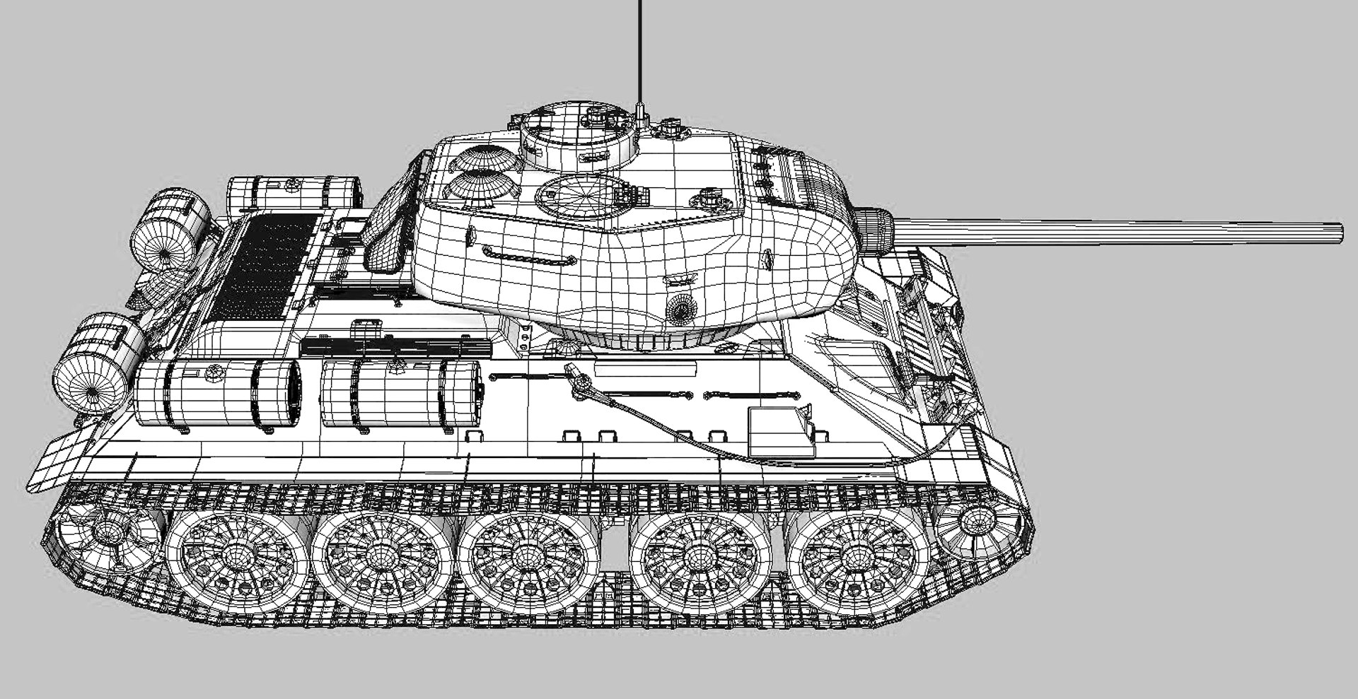 3D Tank T-34-85 - TurboSquid 1555065