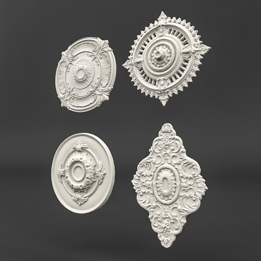 Classic Ceiling Pattern 02 3D Model - TurboSquid 1517113