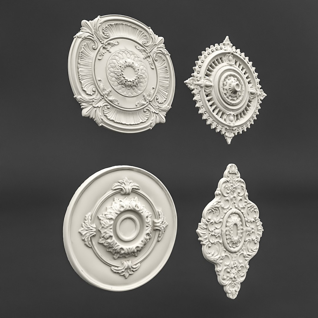 Classic Ceiling Pattern 02 3D Model - TurboSquid 1517113