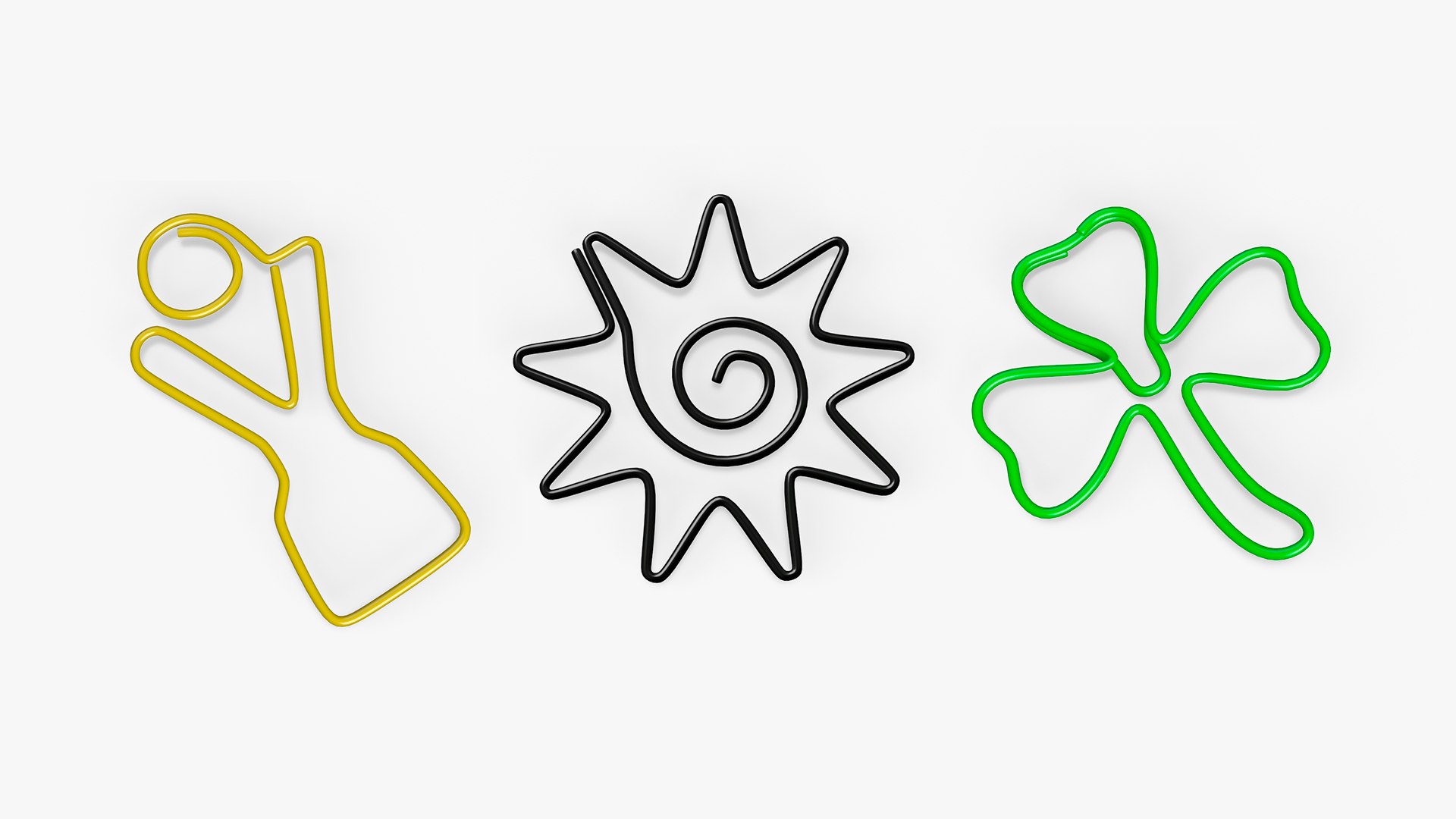 Paper Clips Collection 2 3D Model - TurboSquid 2215748