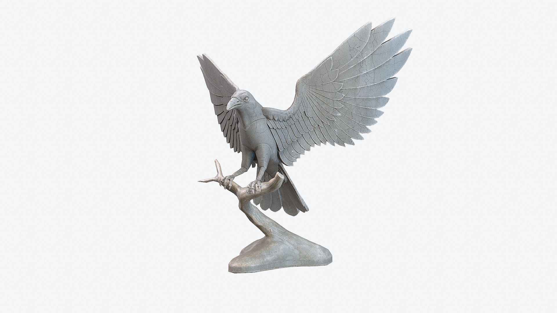 3D Model Raven Sculpture - TurboSquid 2158768