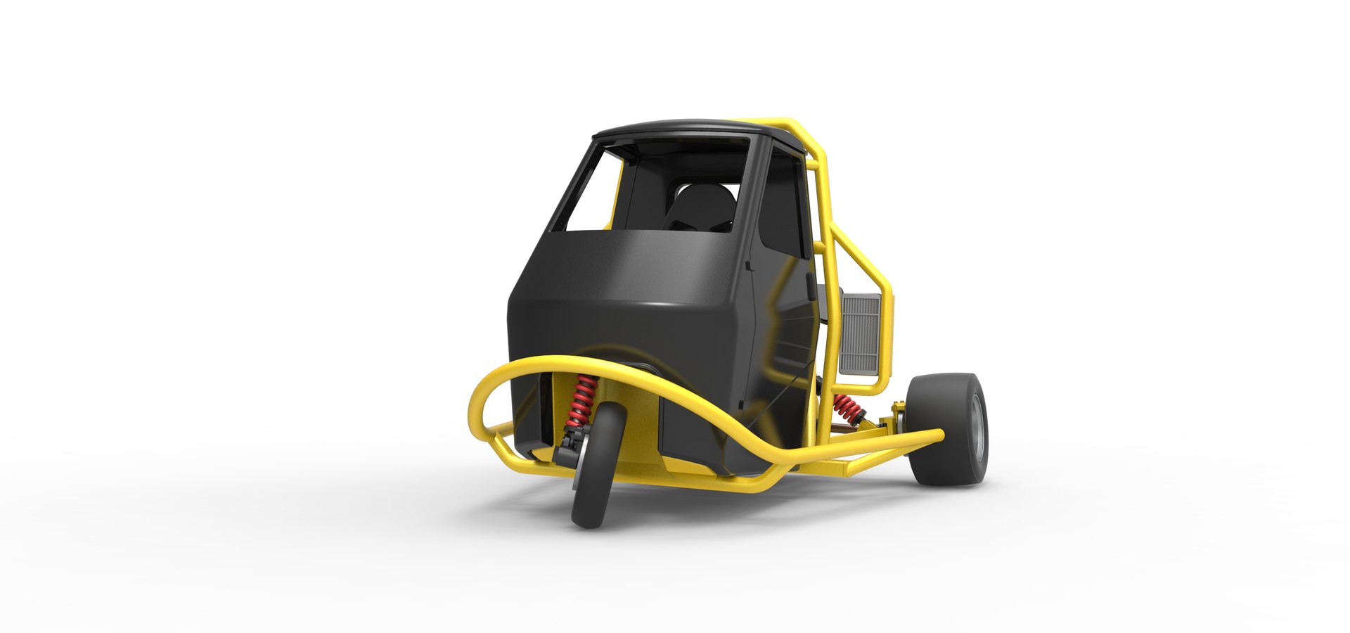 Ape Car Proto While Turning Scale 1 To 25 Model - TurboSquid 2393187