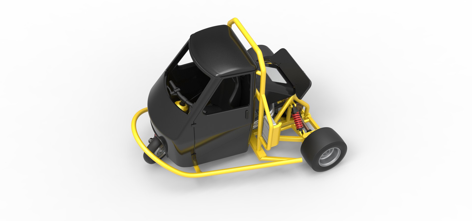 Ape Car Proto While Turning Scale 1 To 25 Model - TurboSquid 2393187