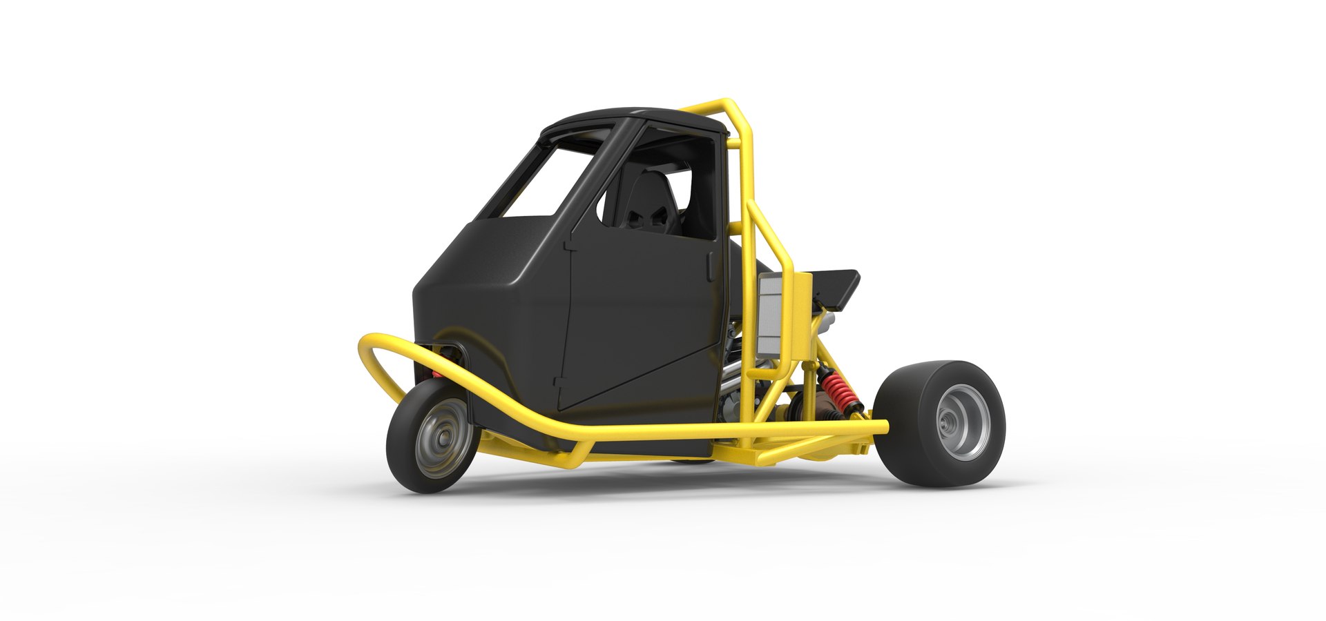 Ape Car Proto While Turning Scale 1 To 25 Model - TurboSquid 2393187
