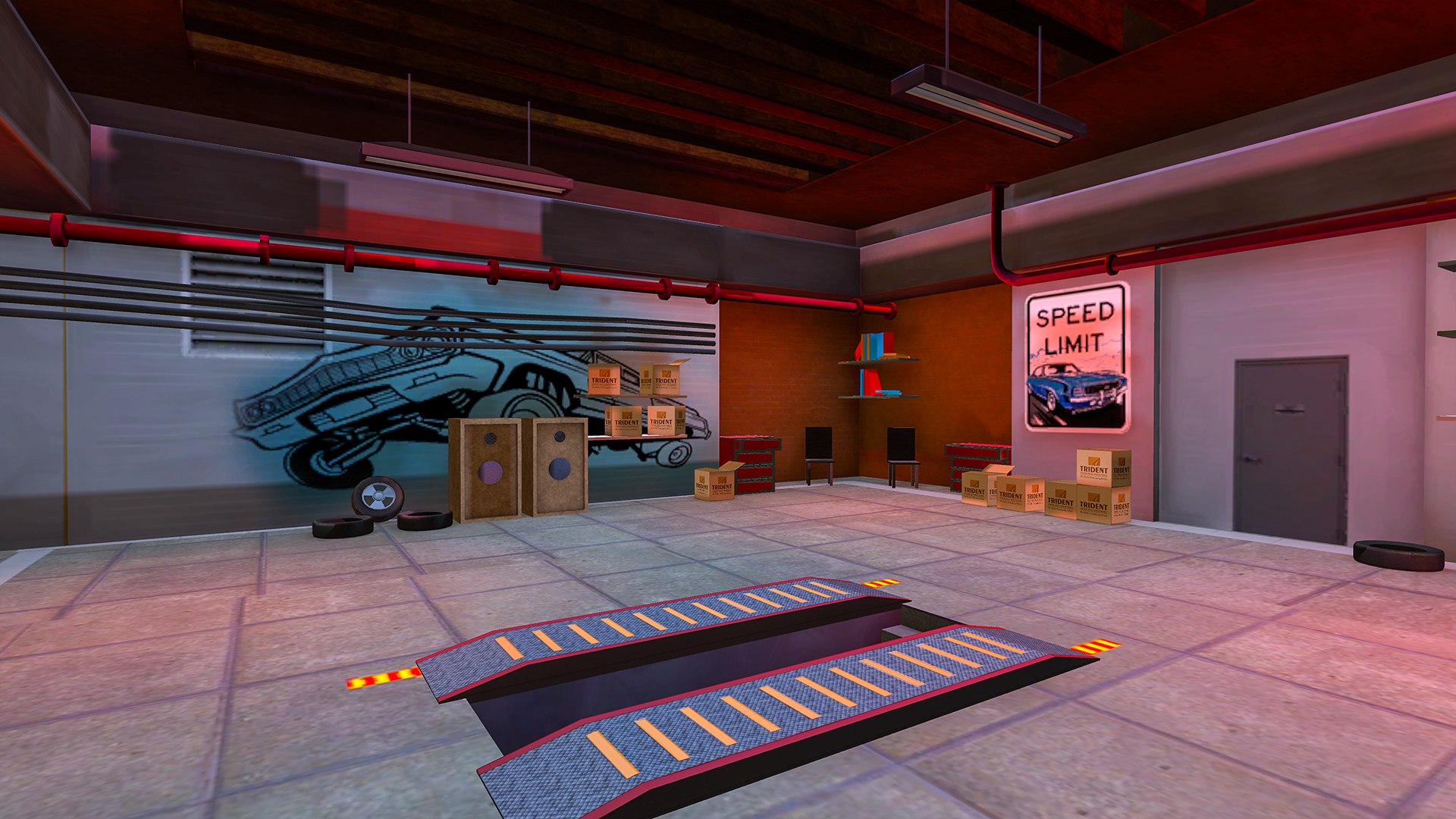 Garage With Interior Environment 3D Model - TurboSquid 2283543