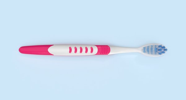 toothbrush 02 pink 3d ma