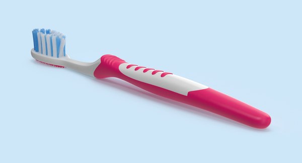 toothbrush 02 pink 3d ma