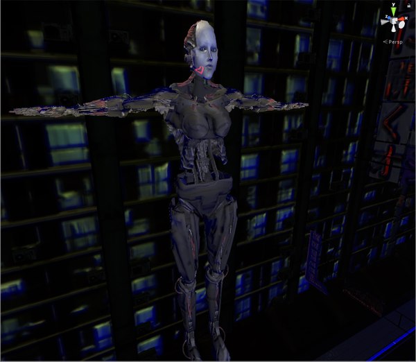 modelo 3d Robot femenino - TurboSquid 1305620