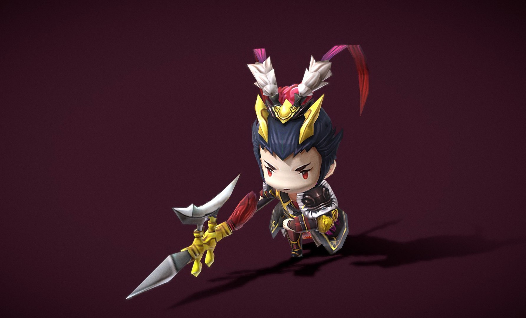 3D Three Kingdoms - Lu Bu 1 Model - TurboSquid 2015077