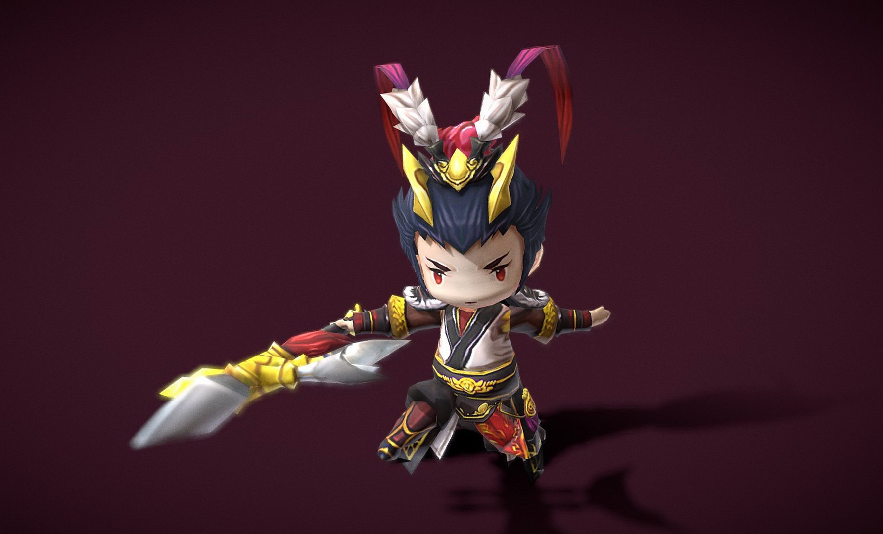 3D Three Kingdoms - Lu Bu 1 Model - TurboSquid 2015077