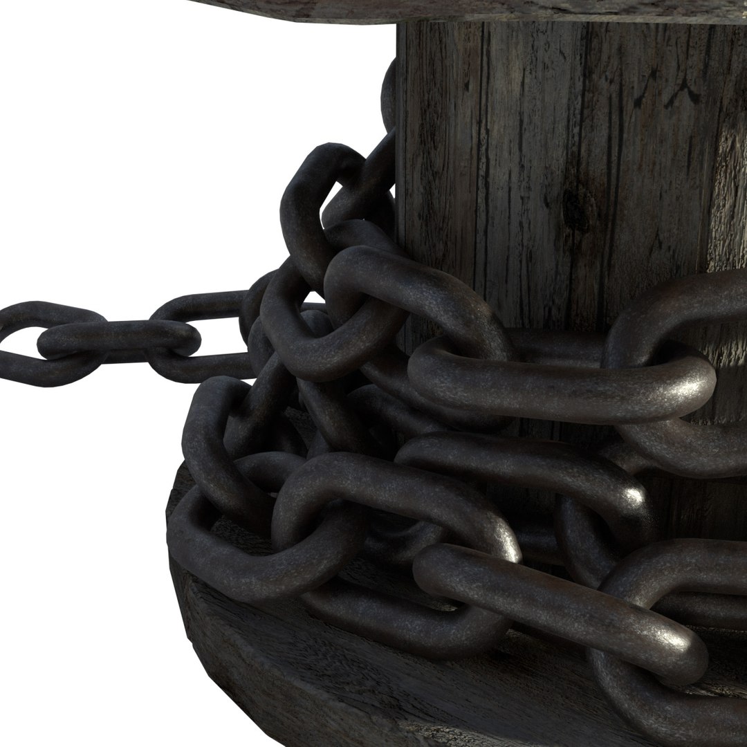 3D Model Photorealistic Steel Chain Spool - TurboSquid 1170059