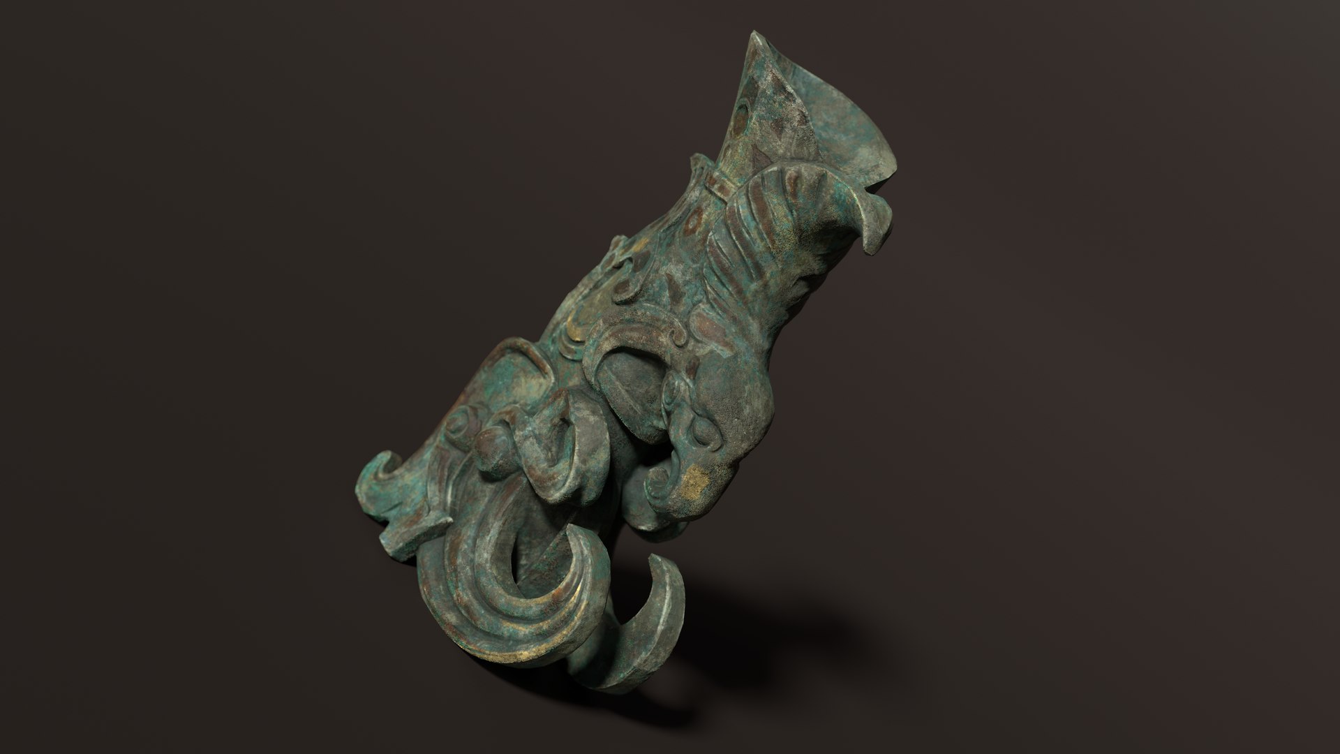 3D Antique Chinese Statue Low-poly 3D Model 3D Model - TurboSquid 1934013