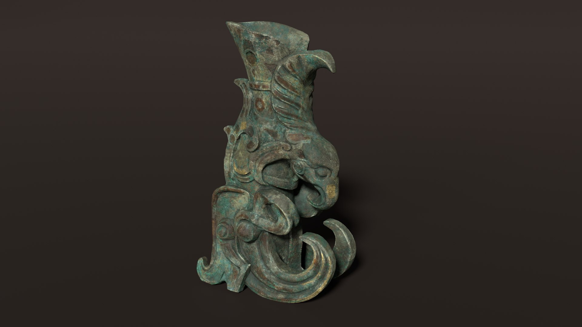 3D Antique Chinese Statue Low-poly 3D Model 3D Model - TurboSquid 1934013