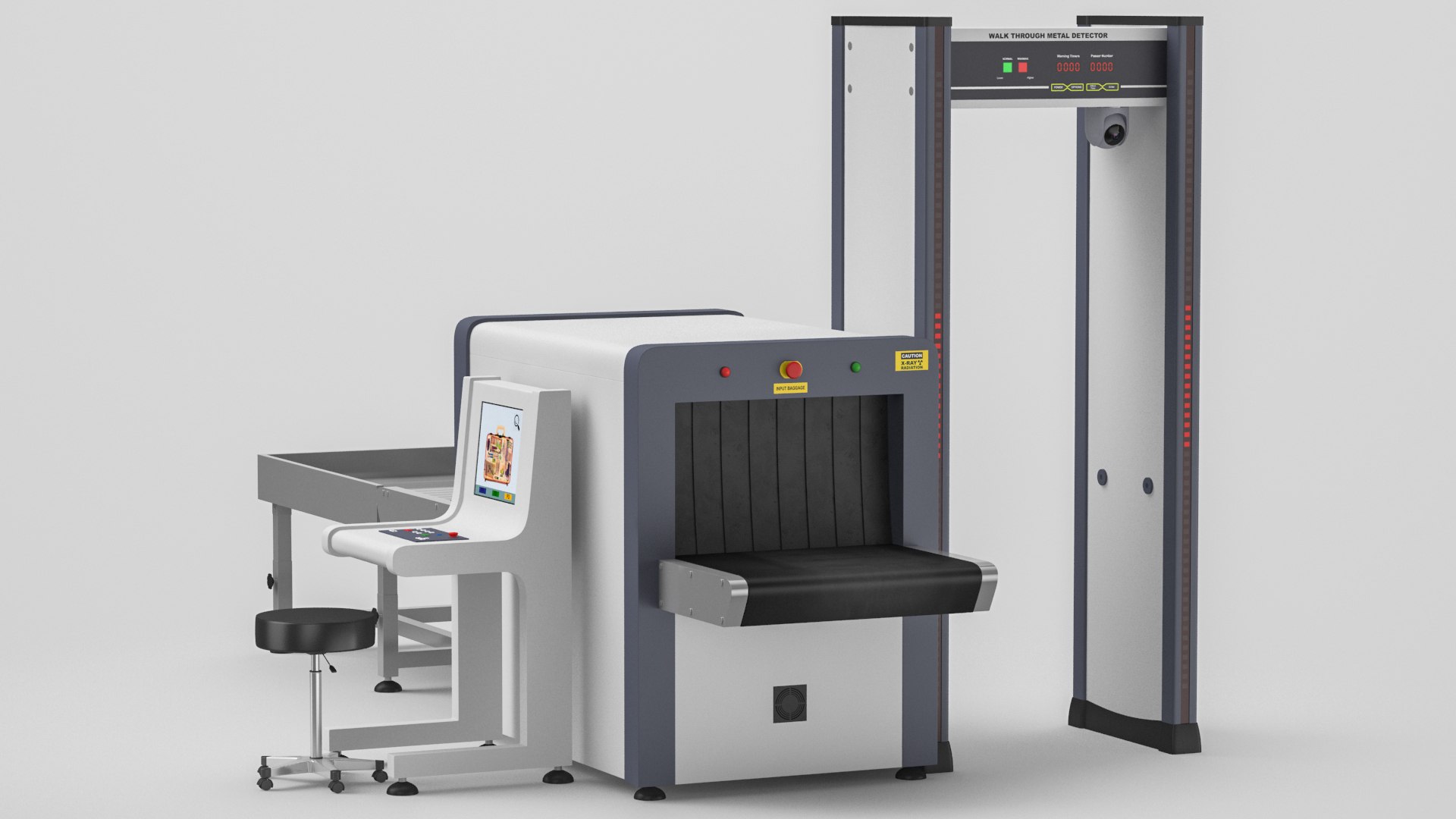 Security Luggage X-Ray Machine 3D Model - TurboSquid 1931183