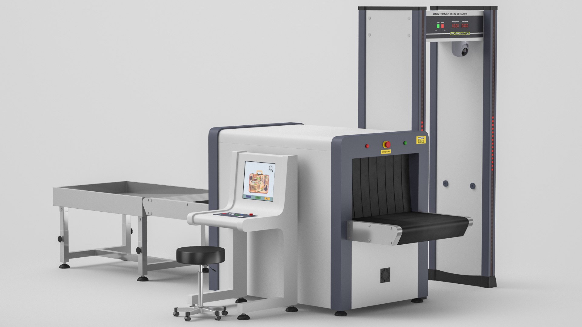 Security Luggage X-Ray Machine 3D Model - TurboSquid 1931183