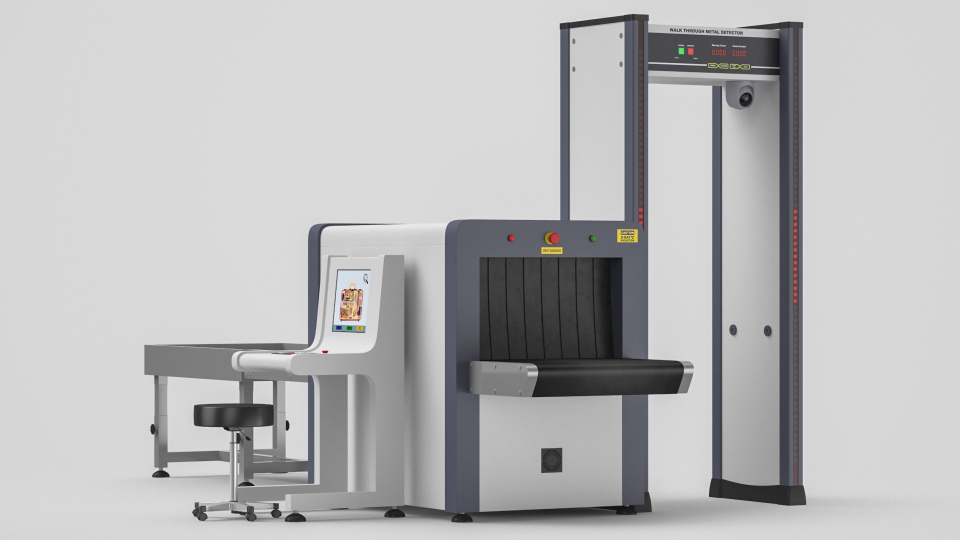 Security Luggage X-Ray Machine 3D Model - TurboSquid 1931183