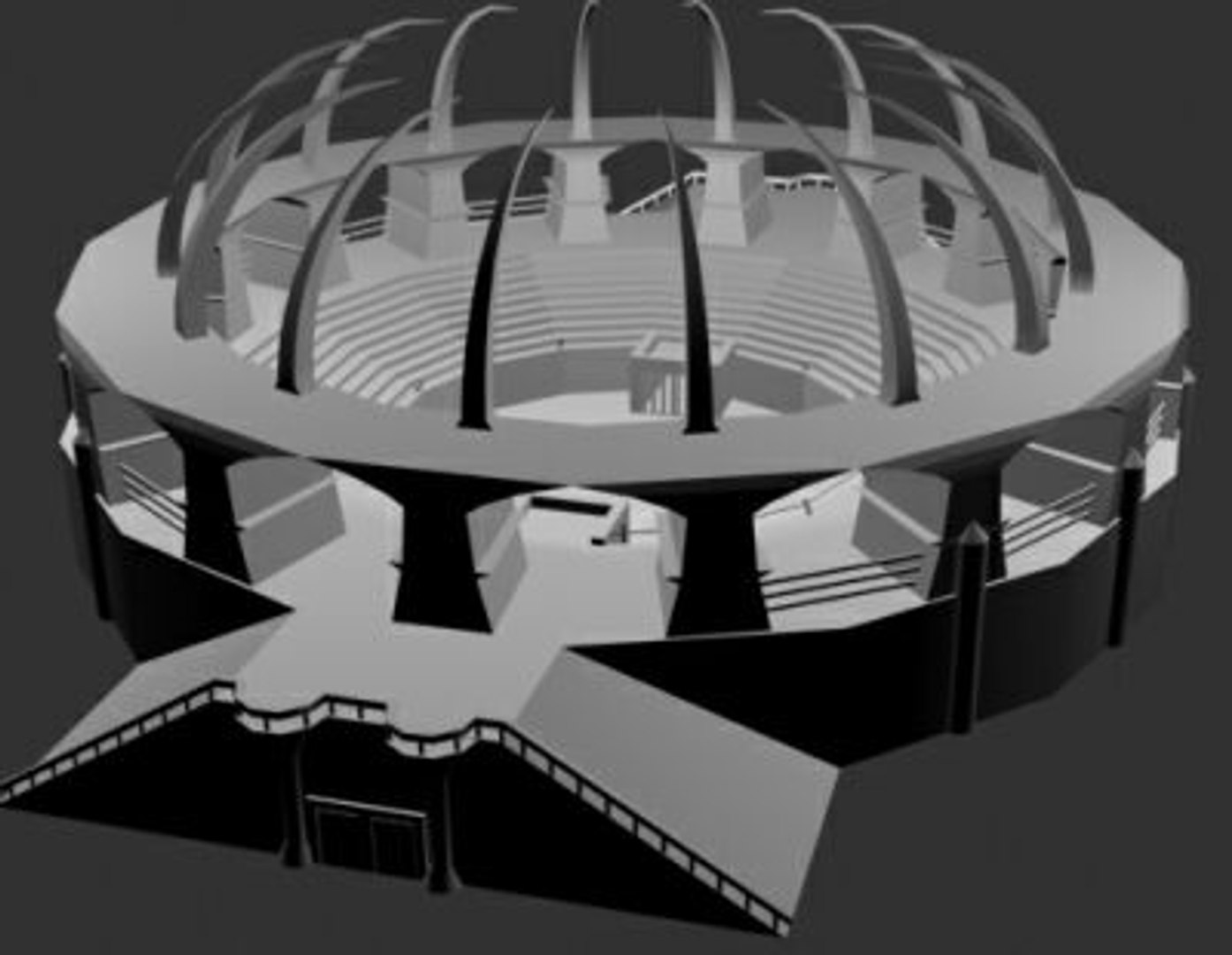 Medieval Gladiator Arena 3d Model