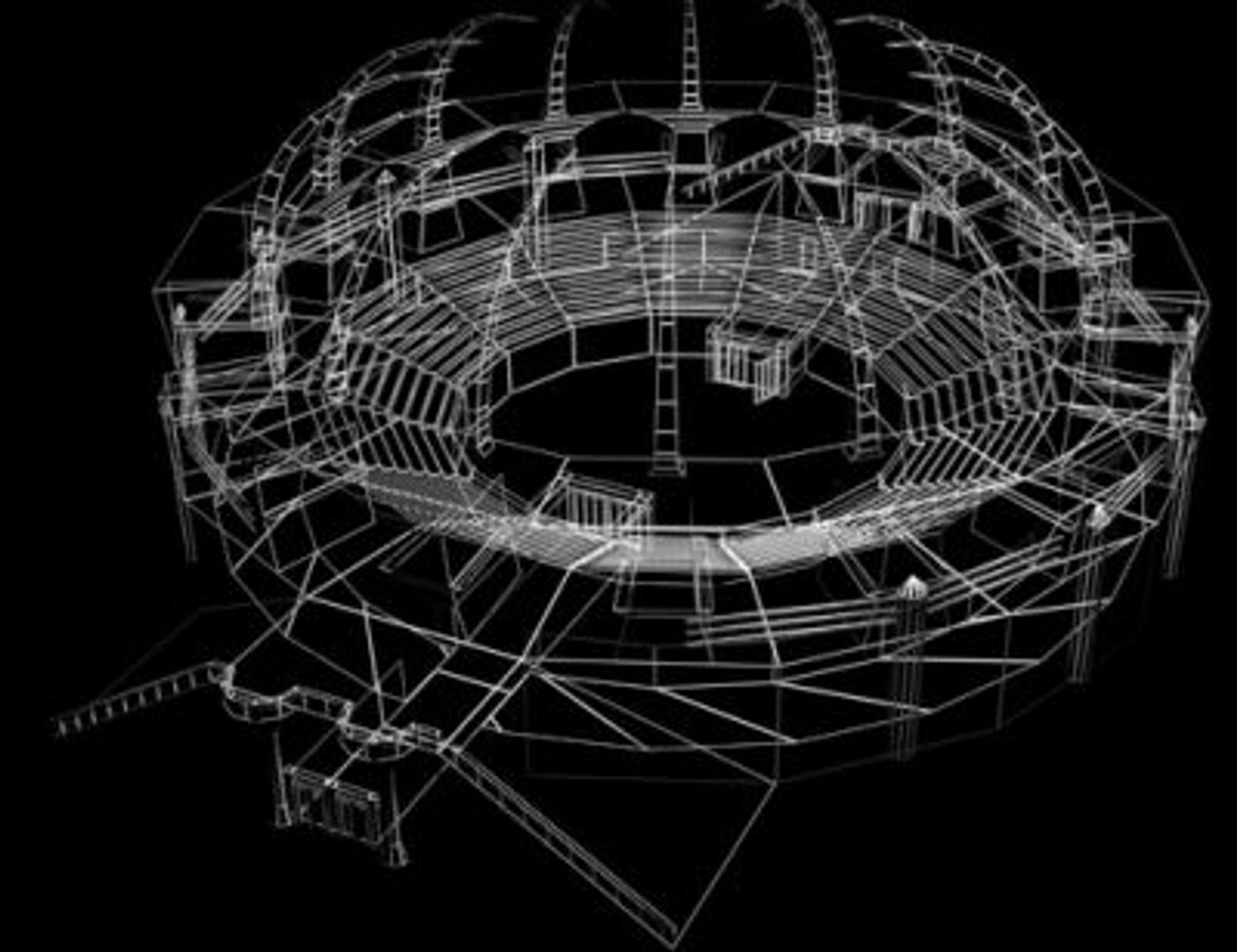 Medieval Gladiator Arena 3d Model