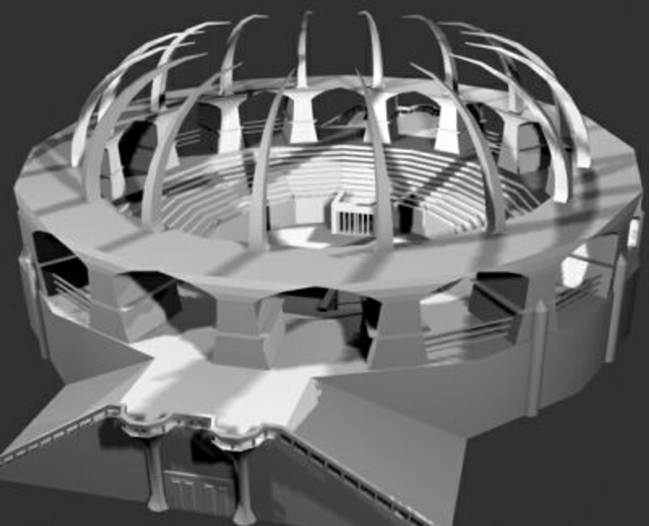 Medieval Gladiator Arena 3d Model