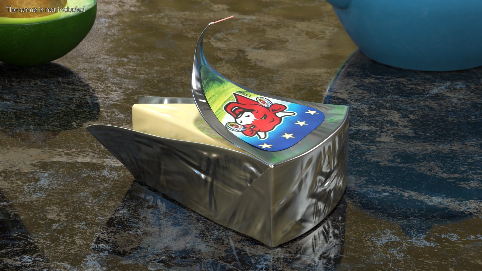 Triangle Cheese Laughing Cow Original Open 3D - TurboSquid 2156961