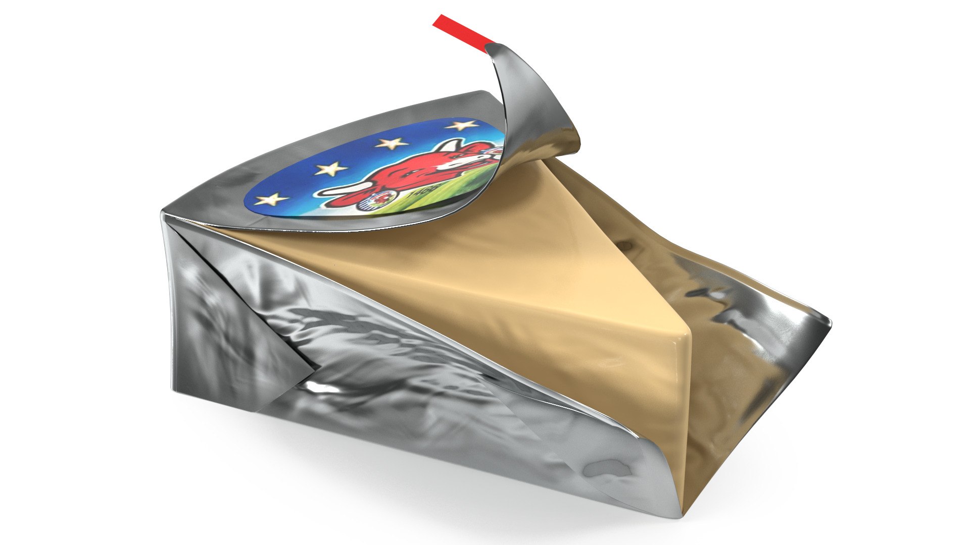 Triangle Cheese Laughing Cow Original Open 3D - TurboSquid 2156961